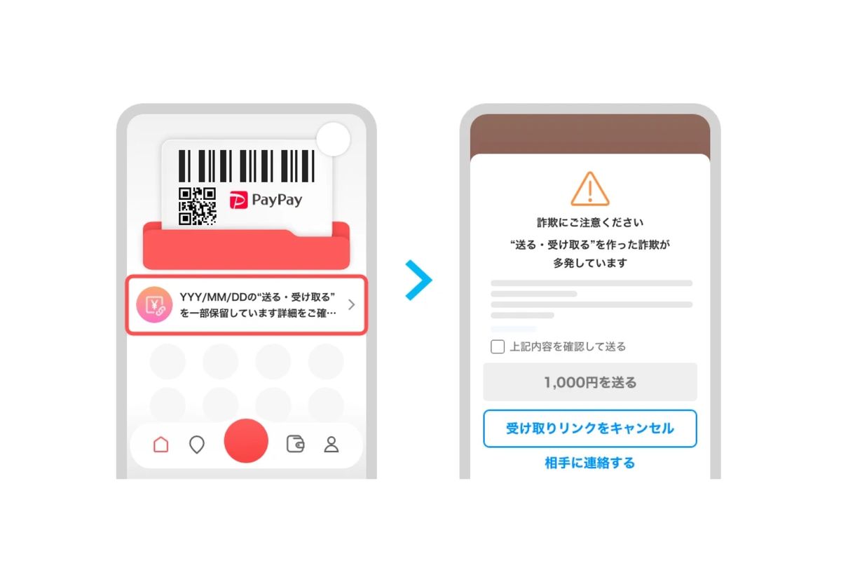 PayPay、受け取りリンクでの送金時に警告メッセージを表示 詐欺被害防止の啓発のため | アプリオ