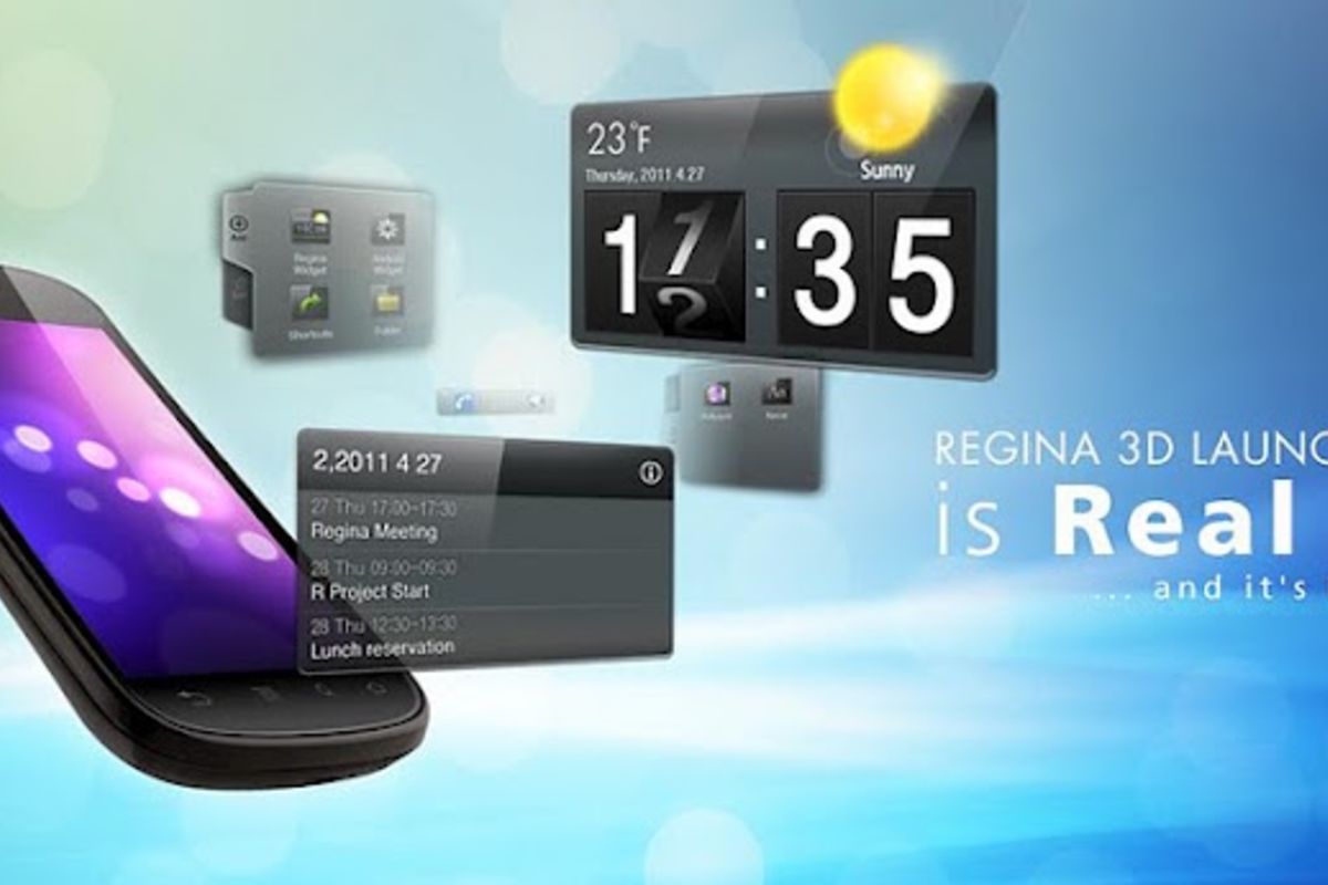 アプリ「Regina 3D Launcher」美しい3Dエフェクトを楽しめるホームアプリ #Android | アプリオ