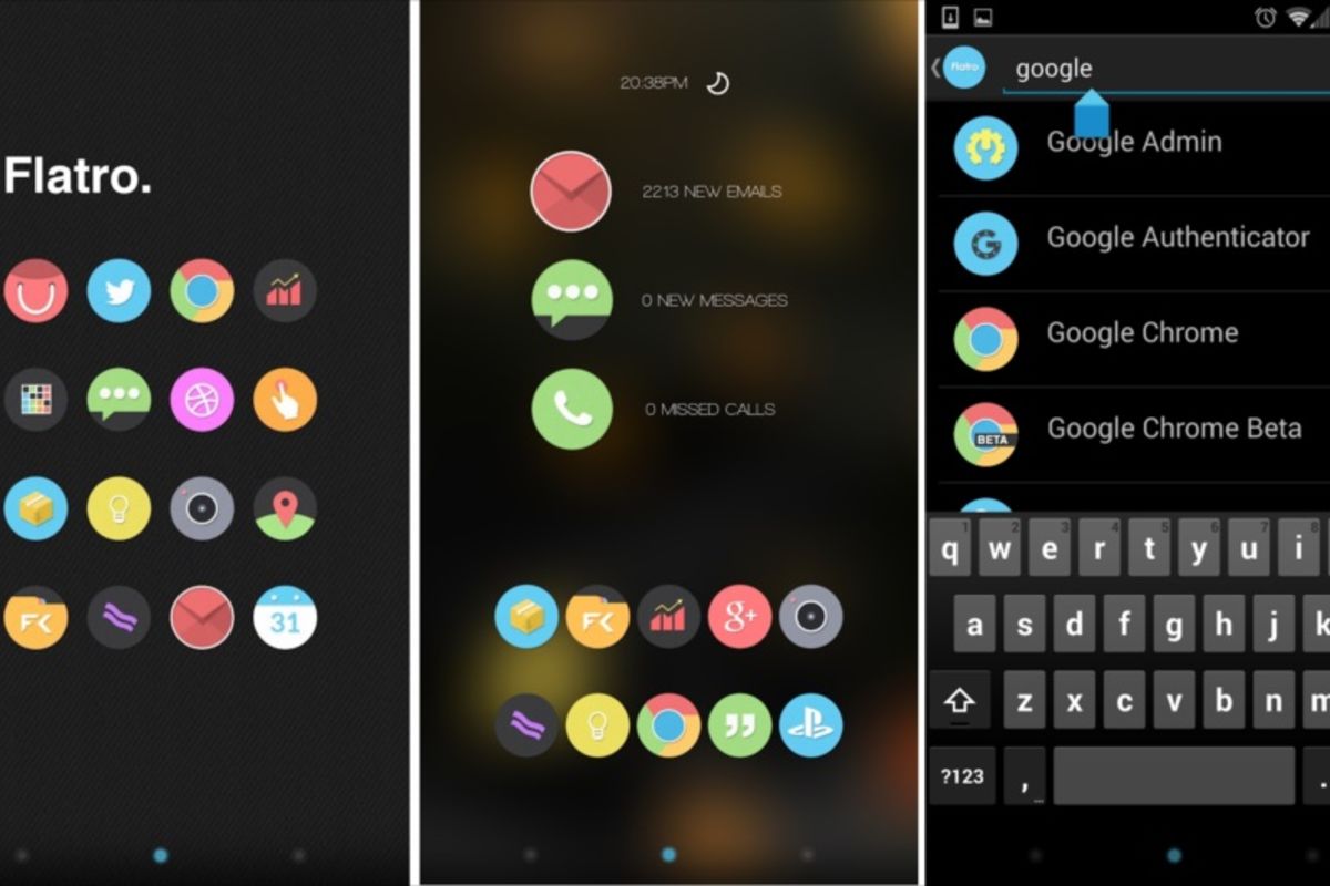 Flatro：フラットデザイン好き必携、洗練されたスマホ用アイコンパック | アプリオ