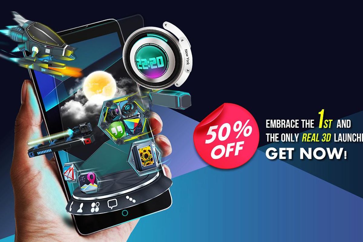 「Next Launcher 3D」が半額セール中―GOランチャーEX開発チームによるリッチな次世代ホームアプリ | アプリオ